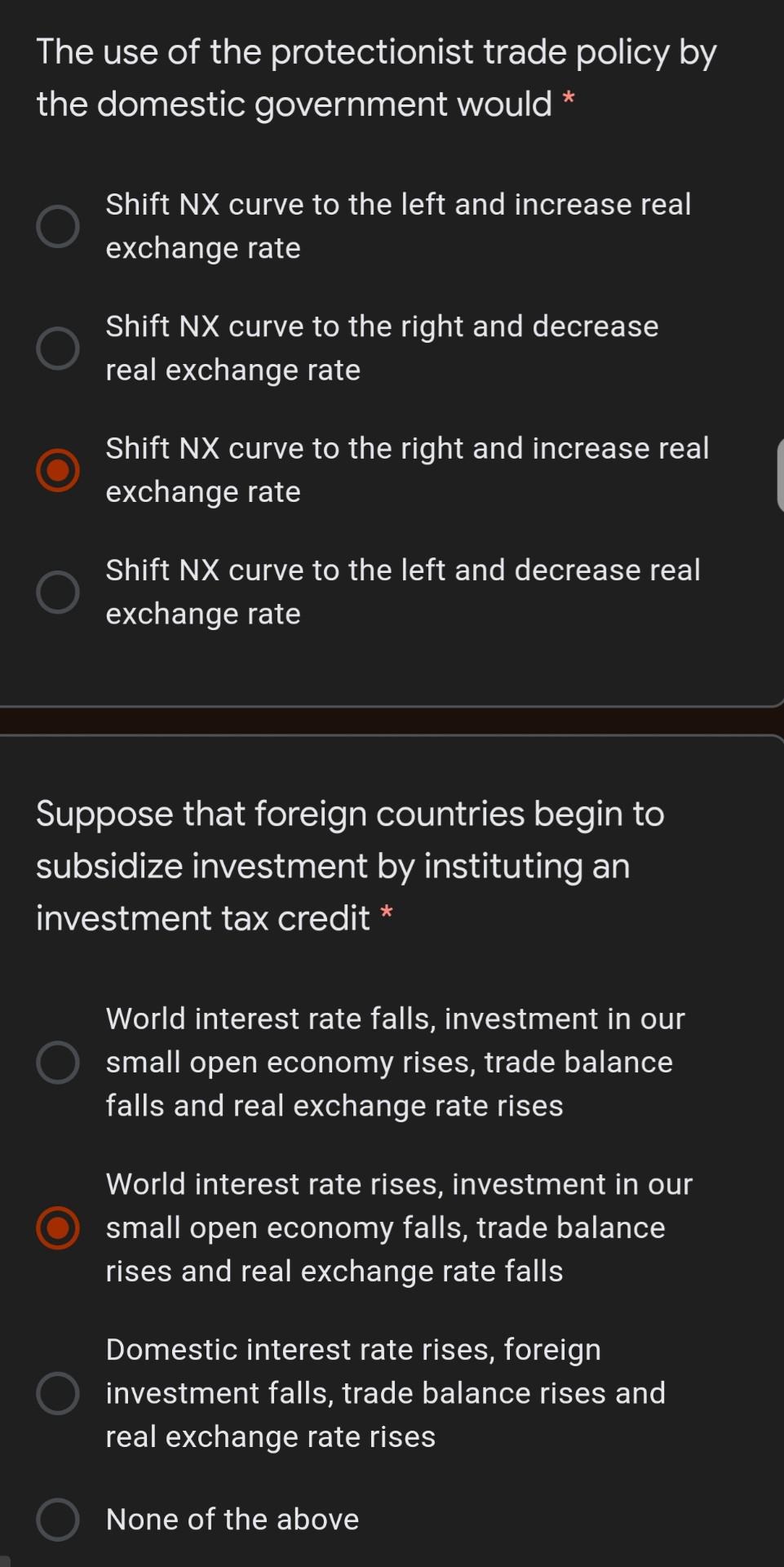Solved The use of the protectionist trade policy by the | Chegg.com