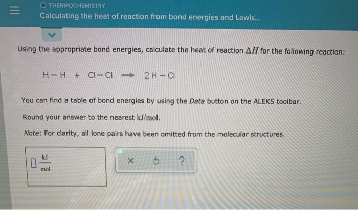 Solved OTHERMOCHEMISTRY Calculating the heat of reaction | Chegg.com