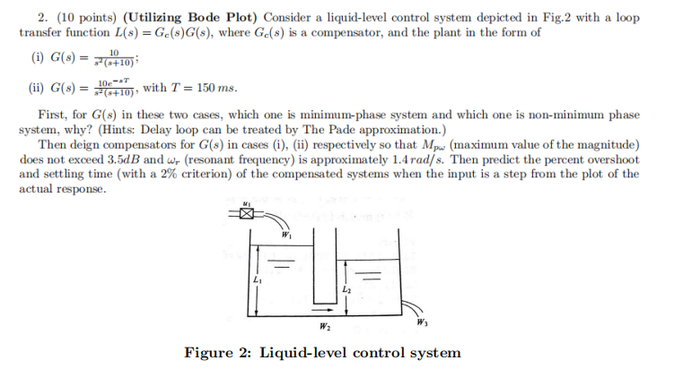 Solved (10 ﻿points) (Utilizing Bode Plot) ﻿Consider a | Chegg.com