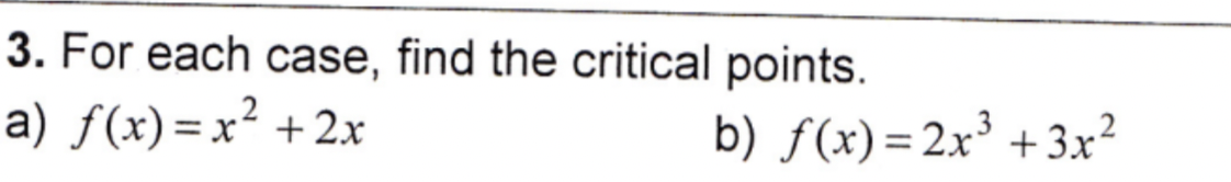 Solved For each case, find the critical | Chegg.com