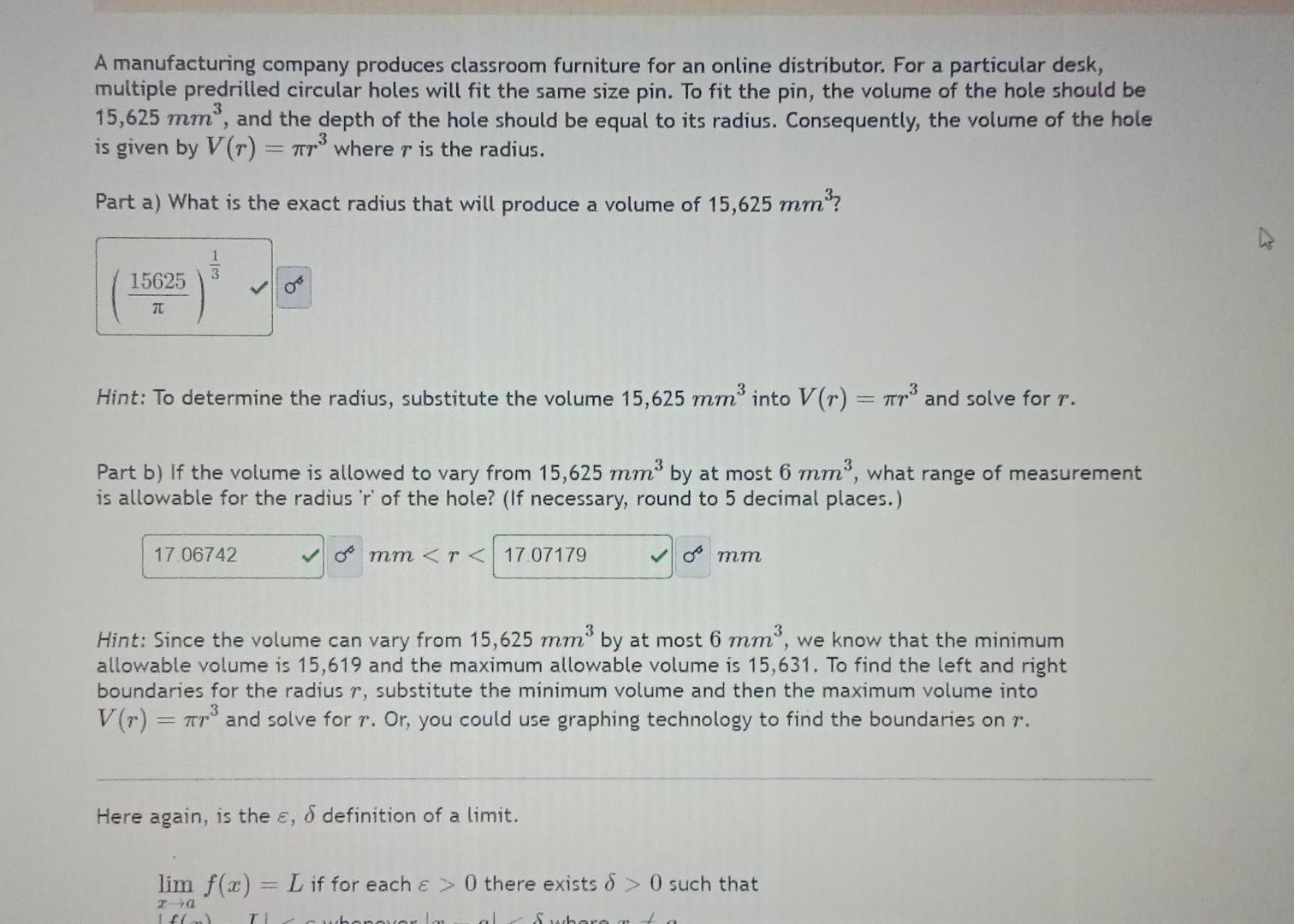 Solved A manufacturing company produces classroom furniture | Chegg.com