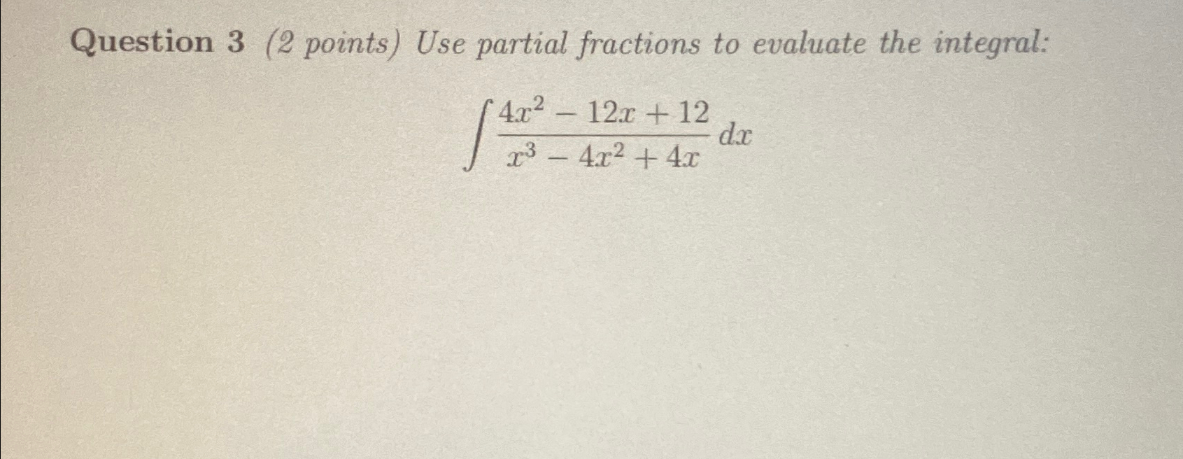 Solved Use partial fractions to evaluate the | Chegg.com