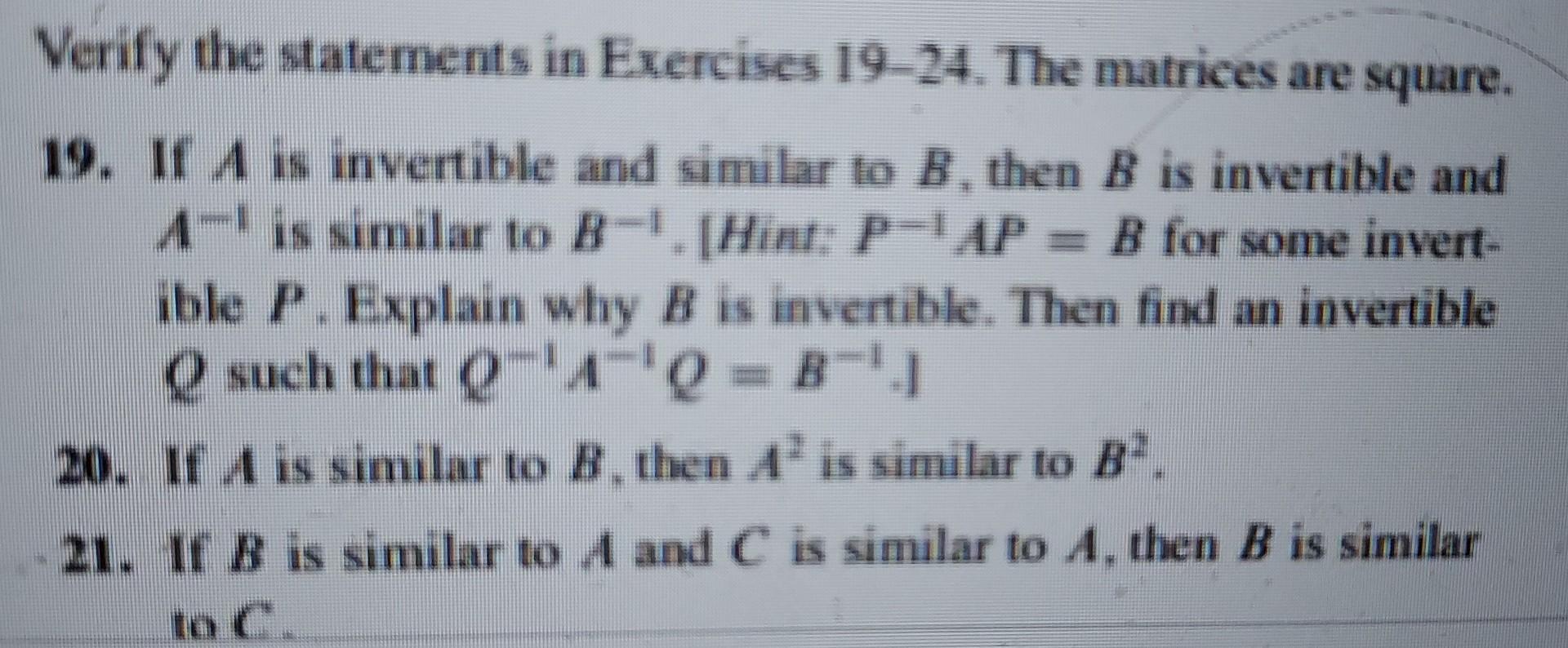 Solved Verify the statements in Exercises 19-24. The | Chegg.com
