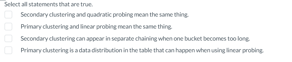 Solved Select all statements that are true.Secondary | Chegg.com