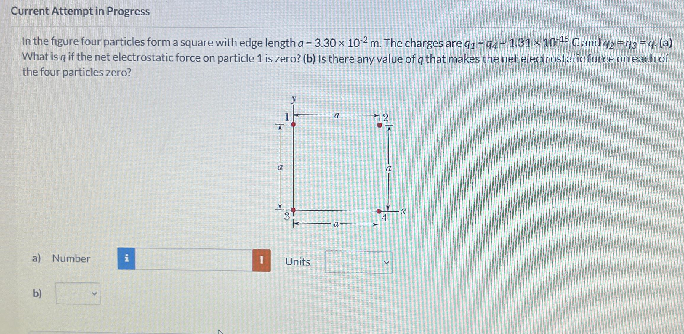 Solved Current Attempt in ProgressIn the figure four | Chegg.com