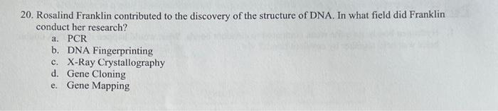 Solved 1. What is the function of DNA helicase in DNA | Chegg.com