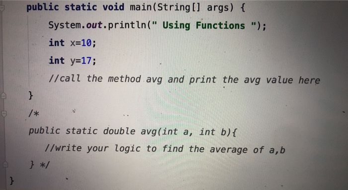 Solved public static void main(String[] args) { | Chegg.com