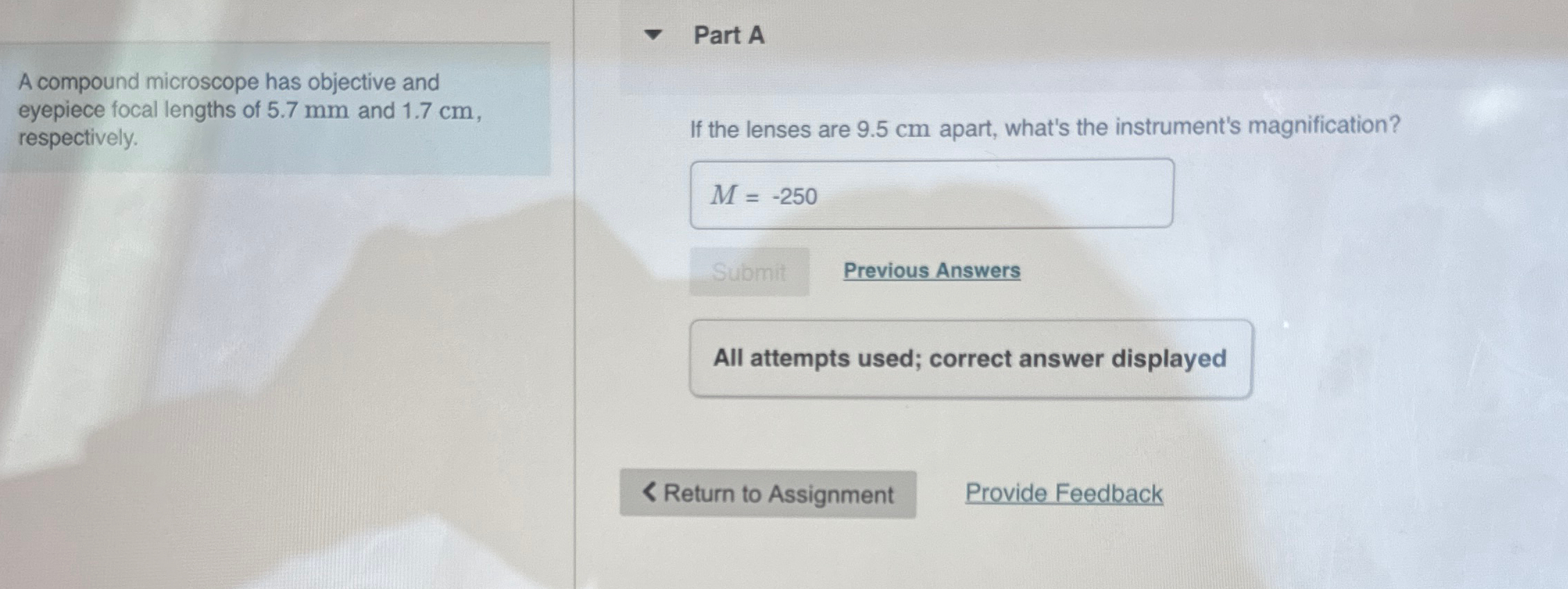 Solved A compound microscope has objective and eyepiece | Chegg.com