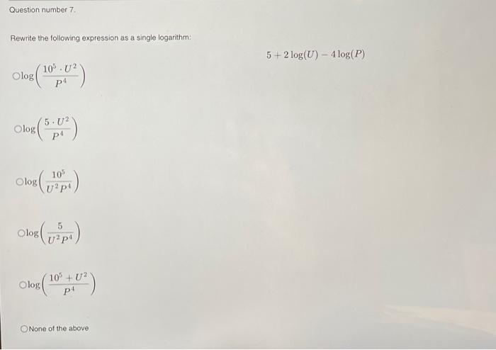 Solved Rewrite the following expression as a single | Chegg.com