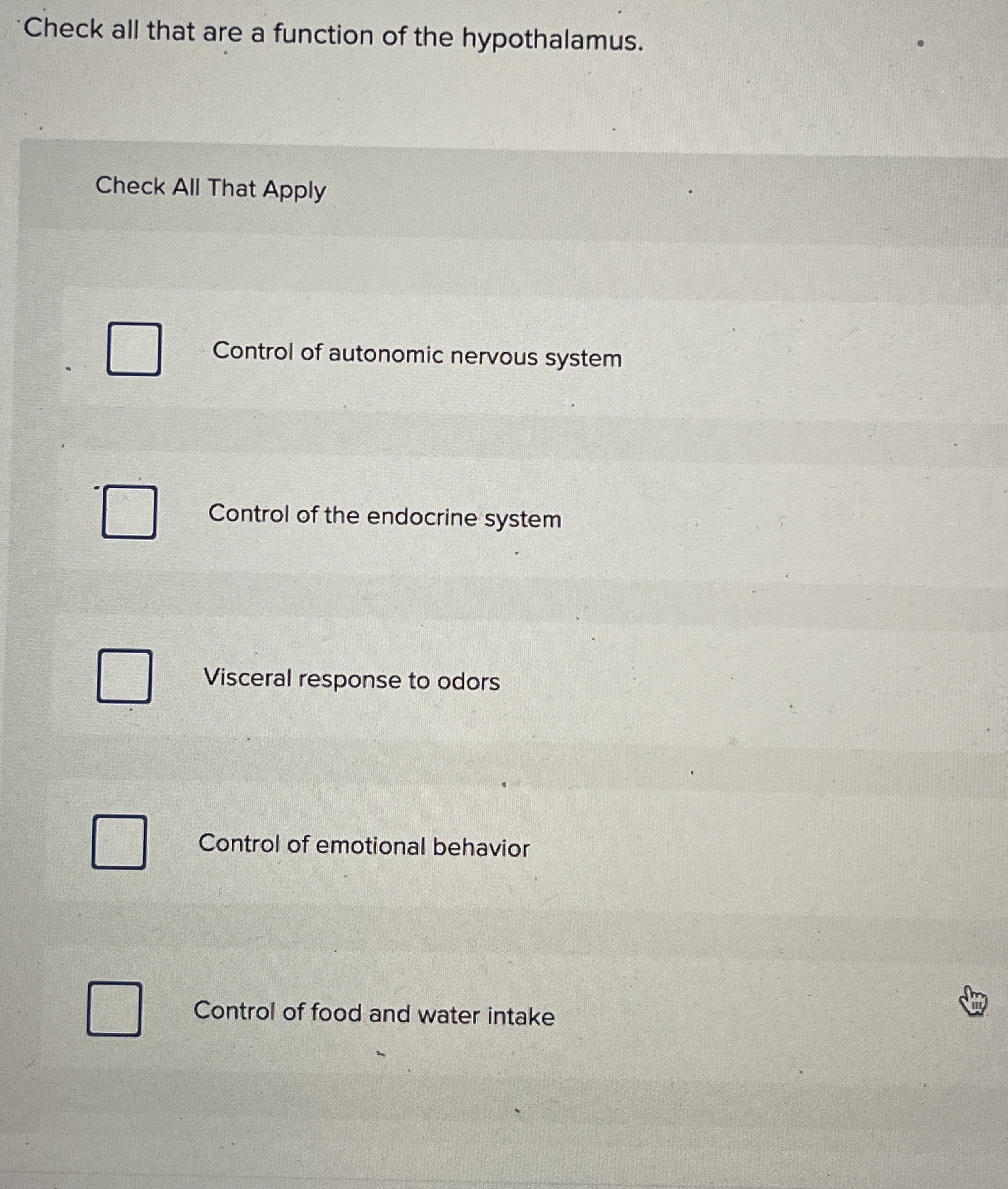 Solved Check all that are a function of the | Chegg.com