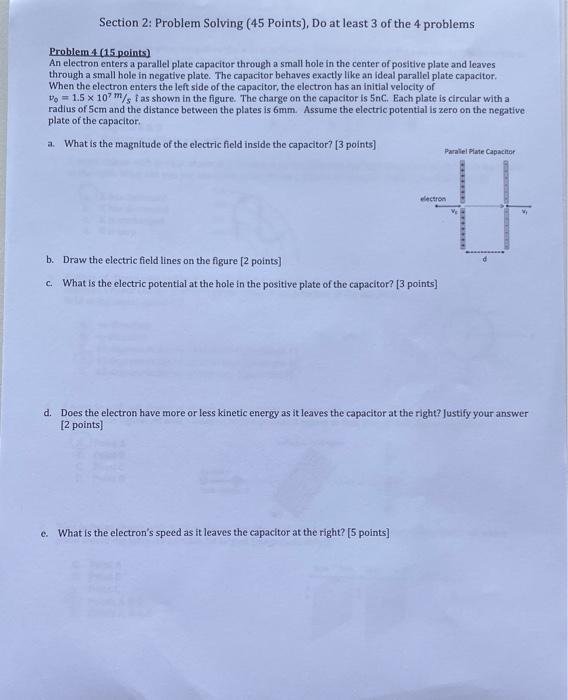 Solved Section 2: Problem Solving (45 Points), Do at least 3 | Chegg.com