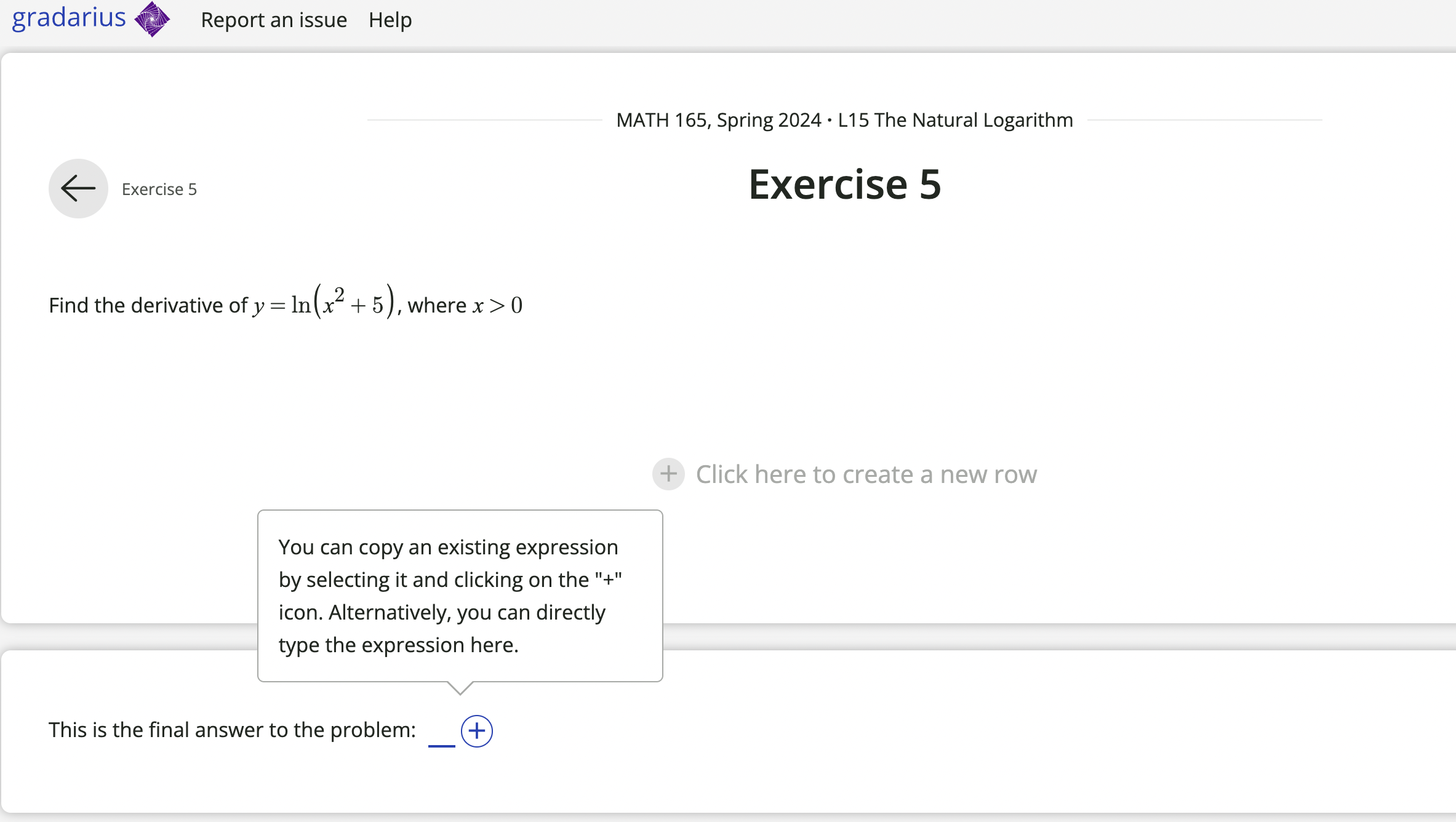 Solved larr, Exercise 5Exercise 5Find the derivative of | Chegg.com