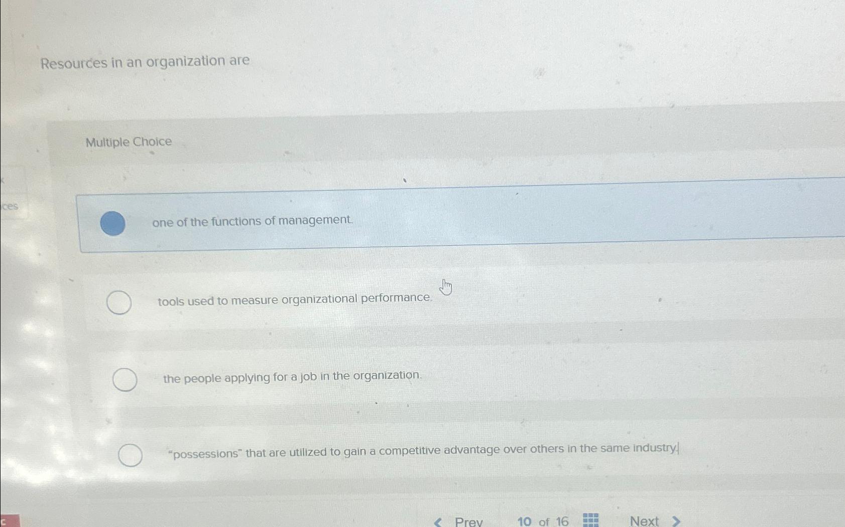 Solved Resources in an organization areMultiple Choiceone of | Chegg.com