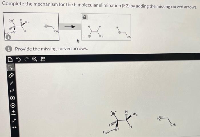 Solved Complete the mechanism for the bimolecular | Chegg.com
