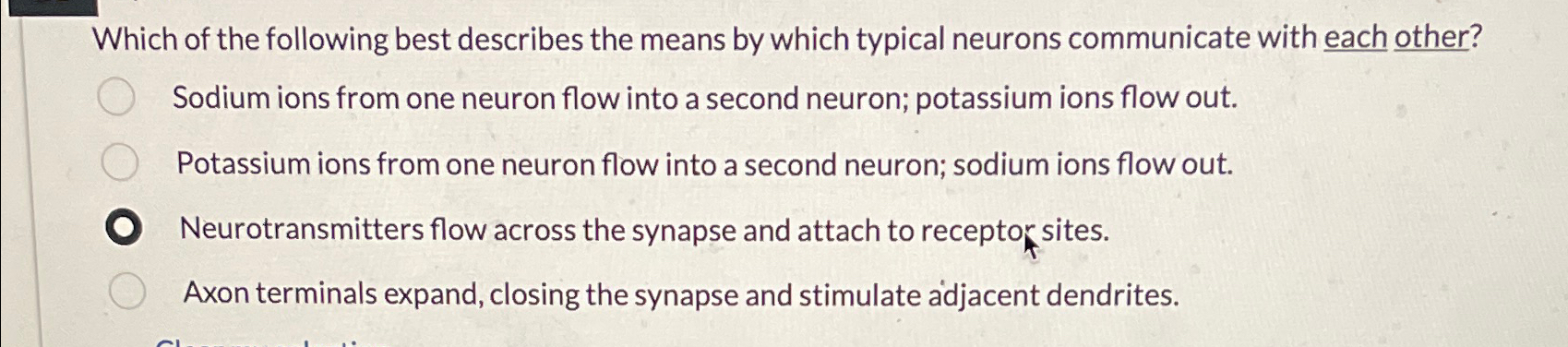 Solved Which of the following best describes the means by | Chegg.com