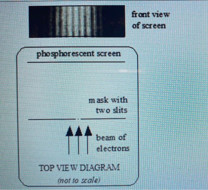 Solved front view of screen phosphorescent screen mask with | Chegg.com