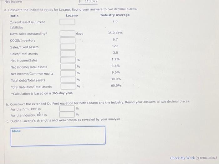 Solved Problem 3-13 Comprehensive Ratio Analysis Data for | Chegg.com Solved Problem 3-13 Comprehensive Ratio Analysis Data for | Chegg.com
