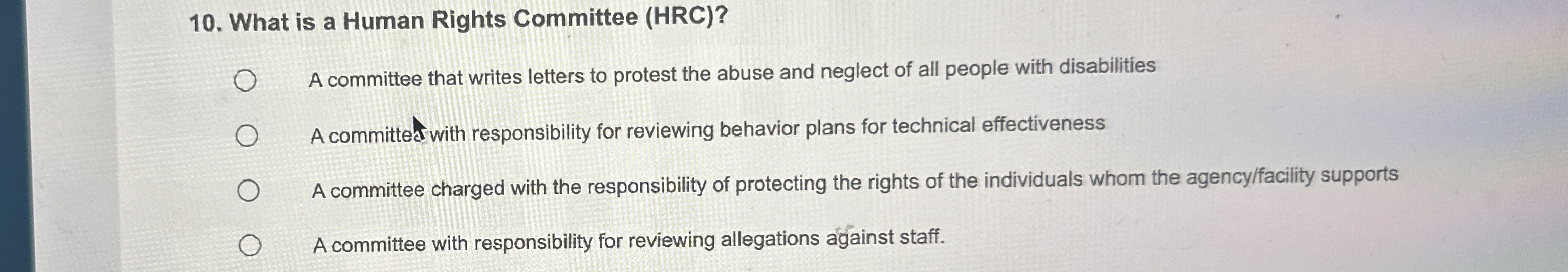 Solved What is a Human Rights Committee (HRC)?A committee | Chegg.com