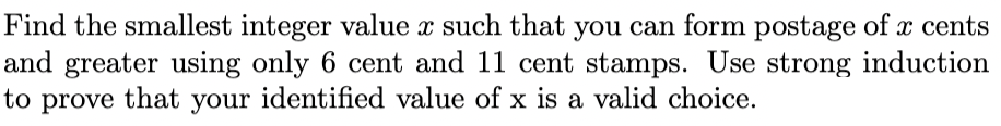 Solved Find the smallest integer value x such that you can | Chegg.com
