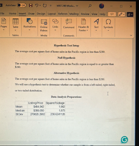 Solved AutoSaveOHI170MAT 240 | Chegg.com