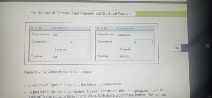 Solved Write A Gui Based Program That Implements The Tax 