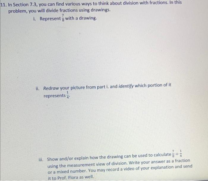 Solved 11. In Section 7.3, you can find various ways to | Chegg.com