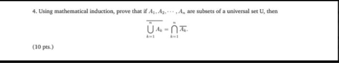 Solved 4. Using mathematical induction, prove that if | Chegg.com
