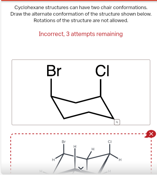 Solved Cyclohexane structures can have two chair | Chegg.com