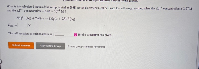 Solved W e eded for this que What is the calculated value of | Chegg.com