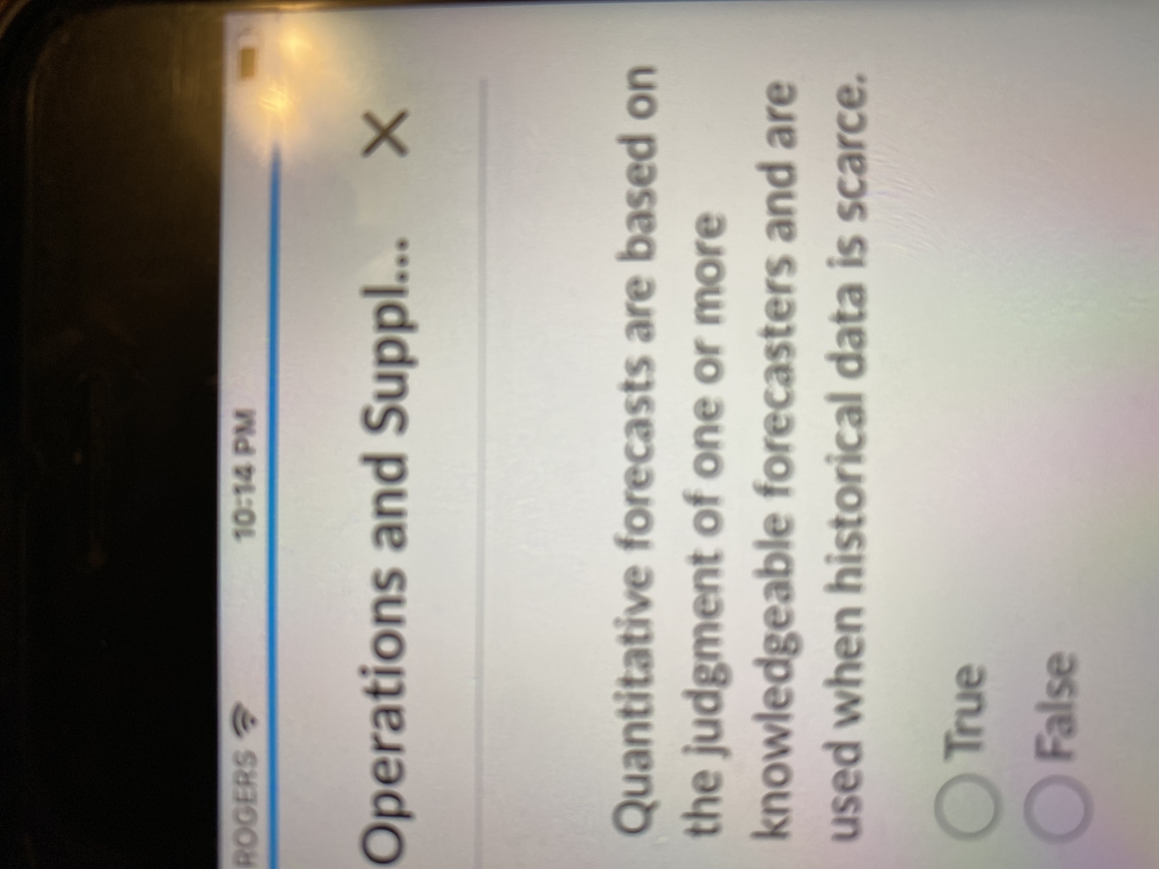 Solved Question 1 (1 ﻿point)Quantitative forecasts are based | Chegg.com