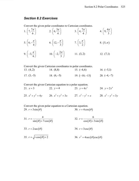 Solved Convert the given polar coordinates to Cartesian | Chegg.com Solved Convert the given polar coordinates to Cartesian | Chegg.com