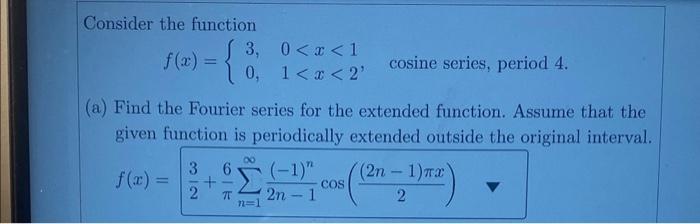 Solved Consider the function f(x)={3,0,0 | Chegg.com