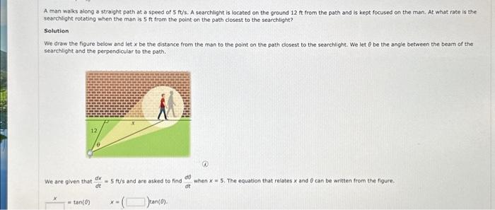Solved A man walks along a straight path at a speed of | Chegg.com