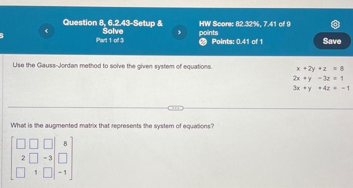 Solved Use the Gauss-Jordan method to solve the given system | Chegg.com