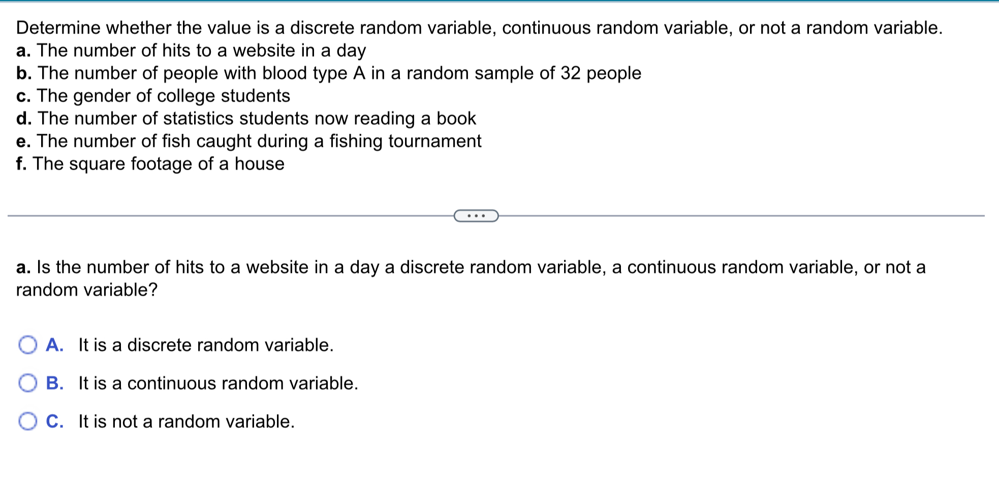 Solved Determine whether the value is a discrete random | Chegg.com