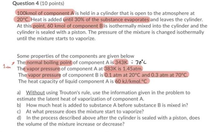 Solved Question 3 (10 points) A light hydrocarbon gas | Chegg.com