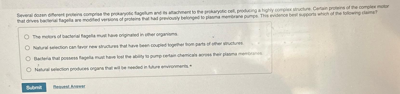 Solved Several dozen different proteins comprise the | Chegg.com