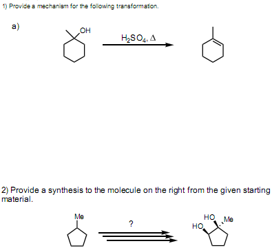 Solved Provide a mechanism for the following transformation | Chegg.com