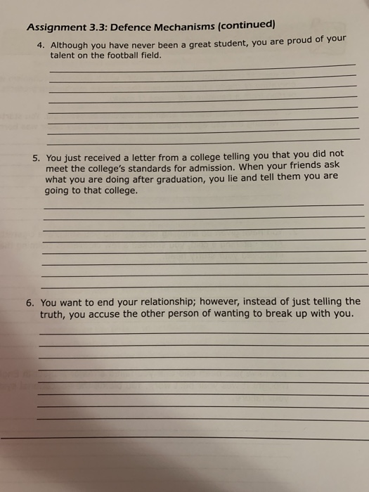 Solved Assignment 3.3: Defence Mechanisms (12 marks) For | Chegg.com