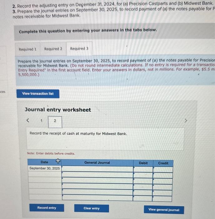 Journal entry worksheet Record the adjusting entry | Chegg.com