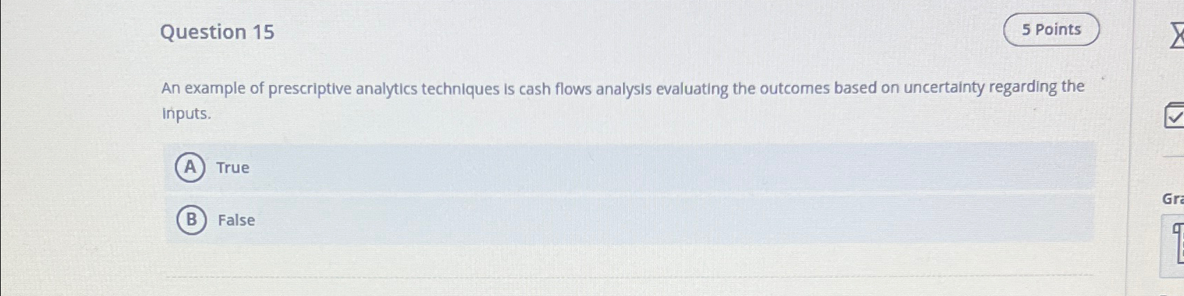 Solved Question 155 ﻿PointsAn example of prescriptive | Chegg.com