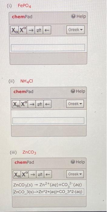 Solved A) write the dissolution reaction for the ionic | Chegg.com