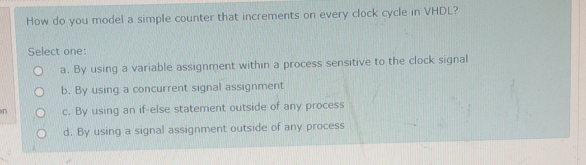 Solved How do you model a simple counter that increments on | Chegg.com