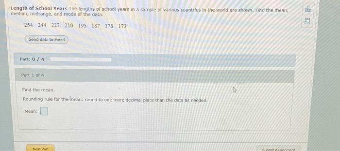 Solved Length of School Years The lengths of school years in | Chegg.com