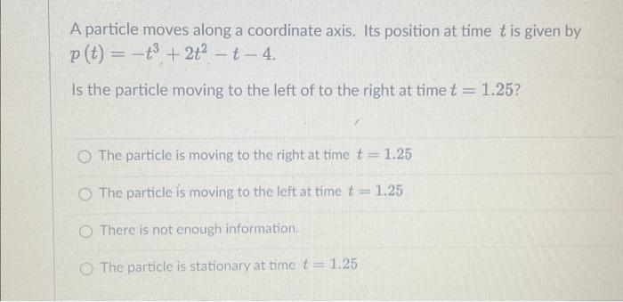 Solved A particle moves along a coordinate axis. Its | Chegg.com