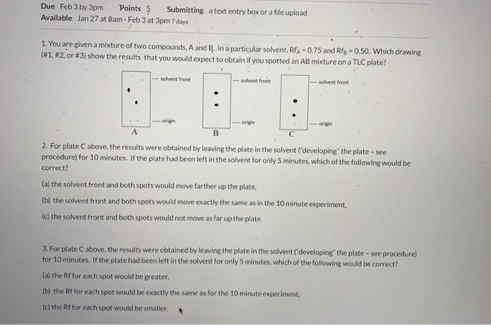 Solved Due Feb 3 By 3pm Points 5 Submitting A Text Entry Box 