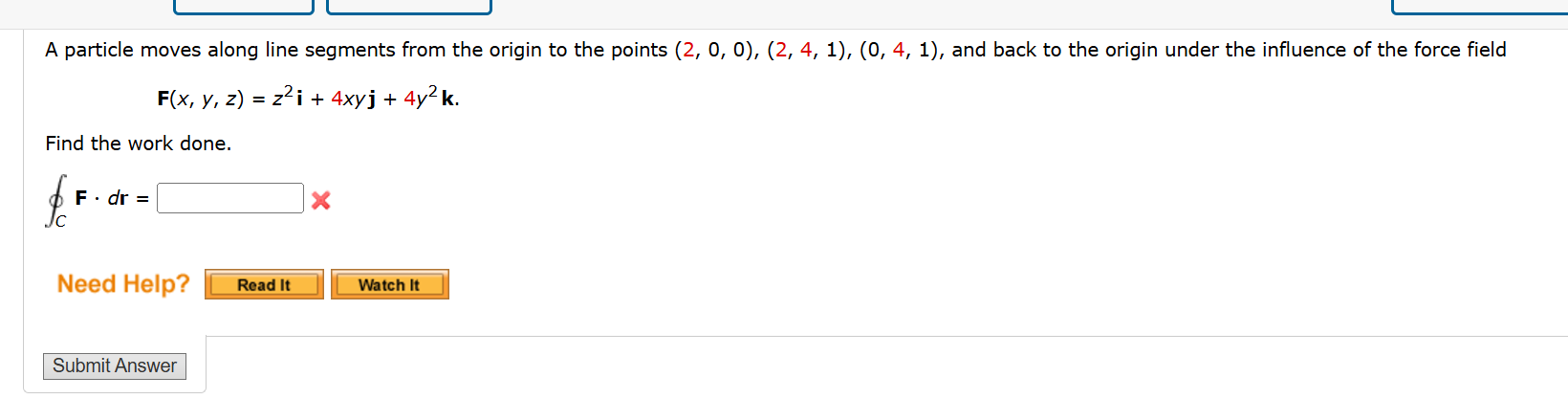Solved A particle moves along line segments from the origin | Chegg.com