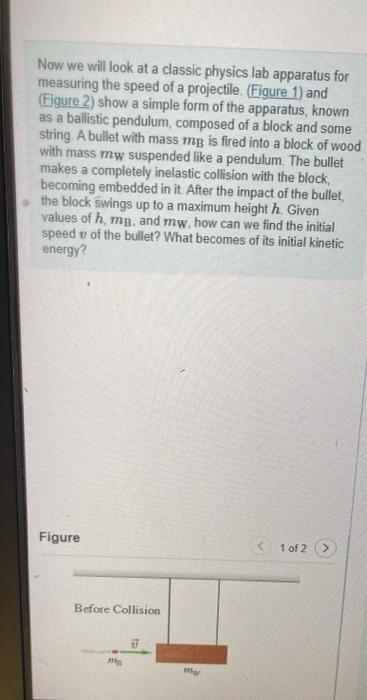 Now we will look at a classic physics lab apparatus | Chegg.com