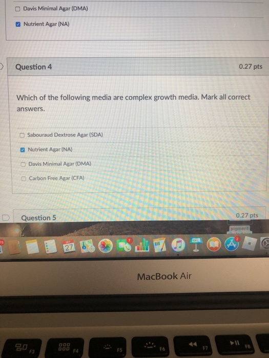 Solved Davis Minimal Agar (DMA) Nutrient Agar (NA) Question | Chegg.com