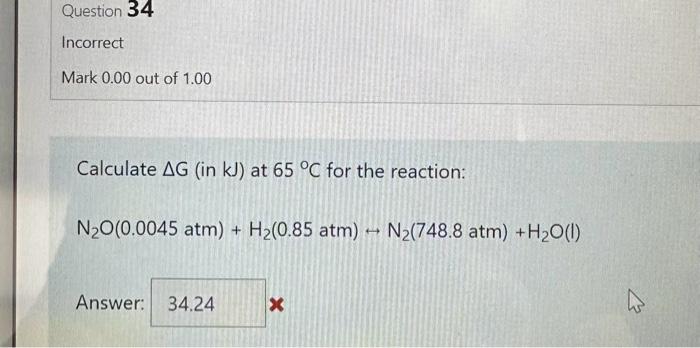 Solved Endothermic reaction; increase in entropy Calculate | Chegg.com